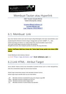 Materi 6 Membuat Tautan Atau Link Dalam Html - Repository